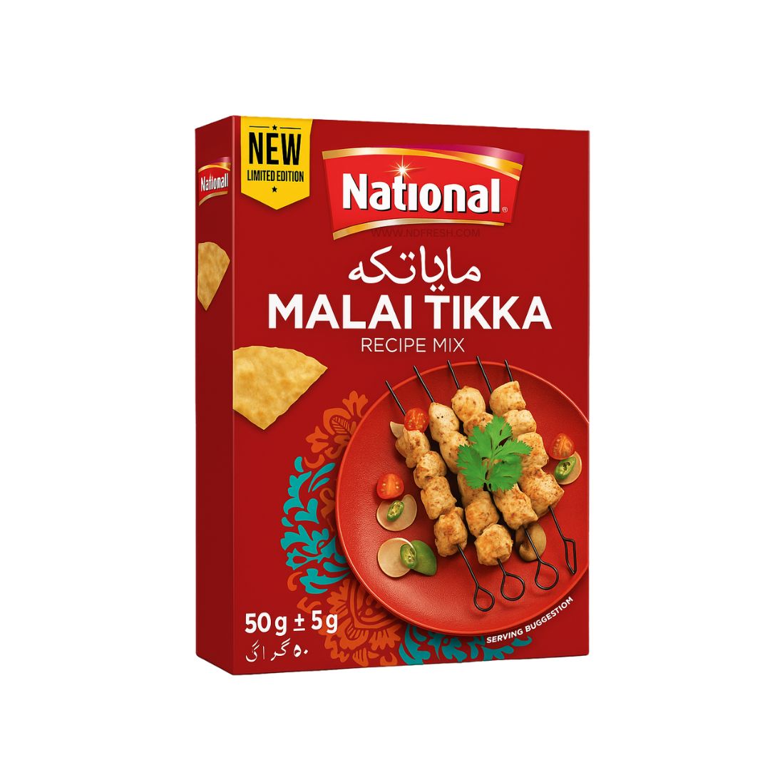 National Malai Tikka Masala 50 g – Creamy Pakistani Tikka Spice Mix in ...
