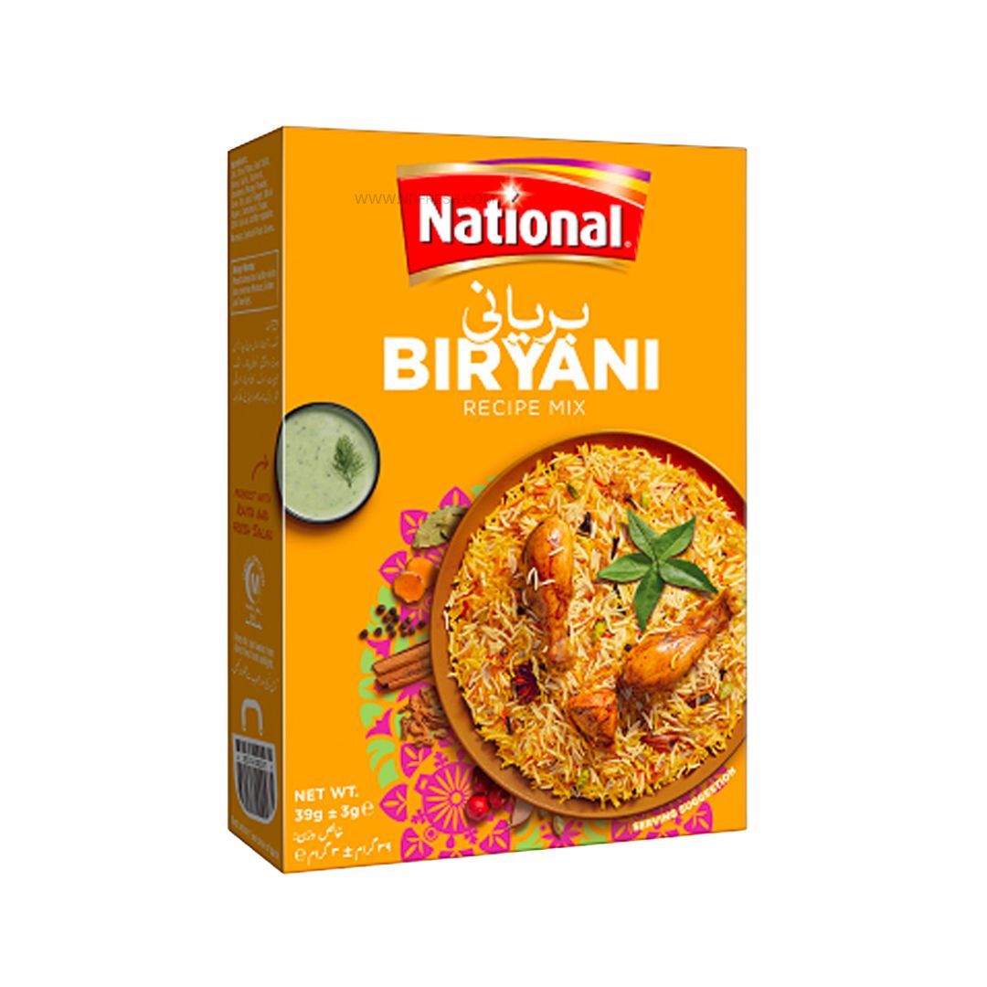 National Biryani Recipe Mix 39g – Traditional South Asian Biryani ...