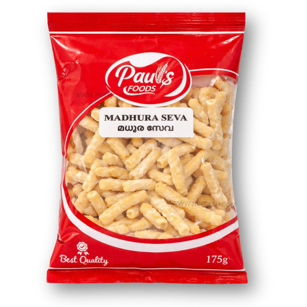 Paul’s Madhura Seva (Sweet Kerala Sev Snack) – 175 g – NDFRESH