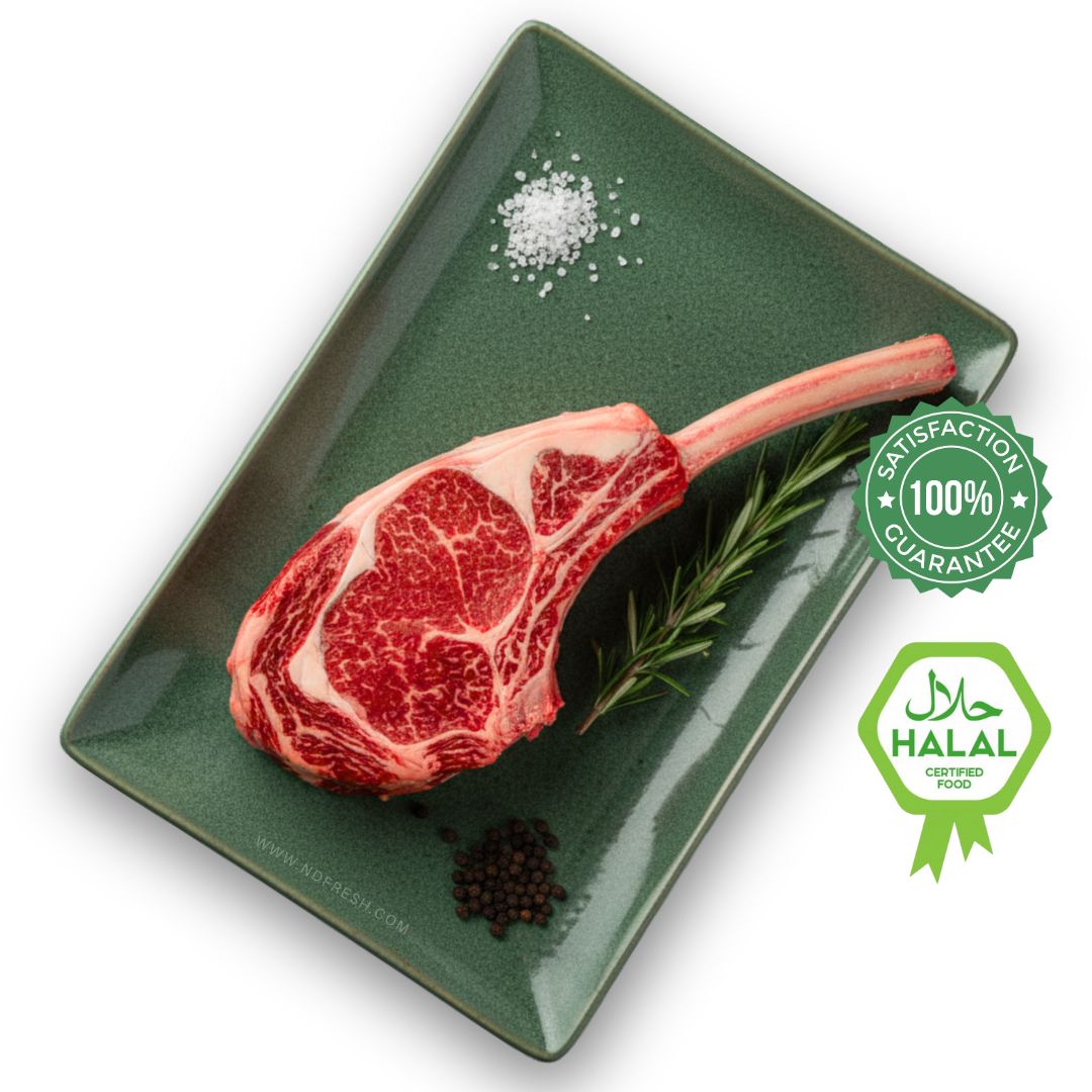 Halal Fresh Rib Steak – Bone-In (Tomahawk Style) | Home Delivery ...