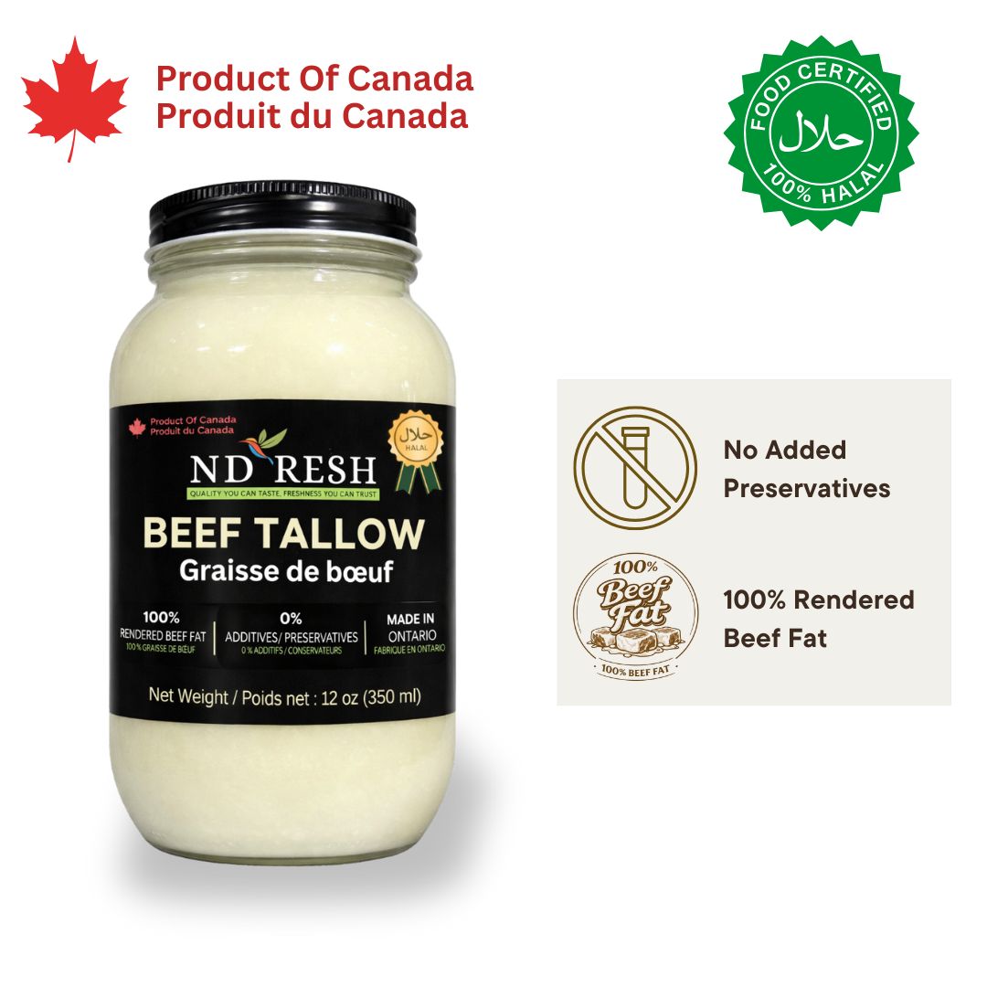 ND Fresh Halal Beef Tallow – 12 oz (350 ml) – NDFRESH